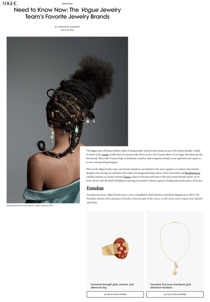 Vogue - Need to Know Now: The Vogue Jewelry Team’s Favorite Jewelry Br