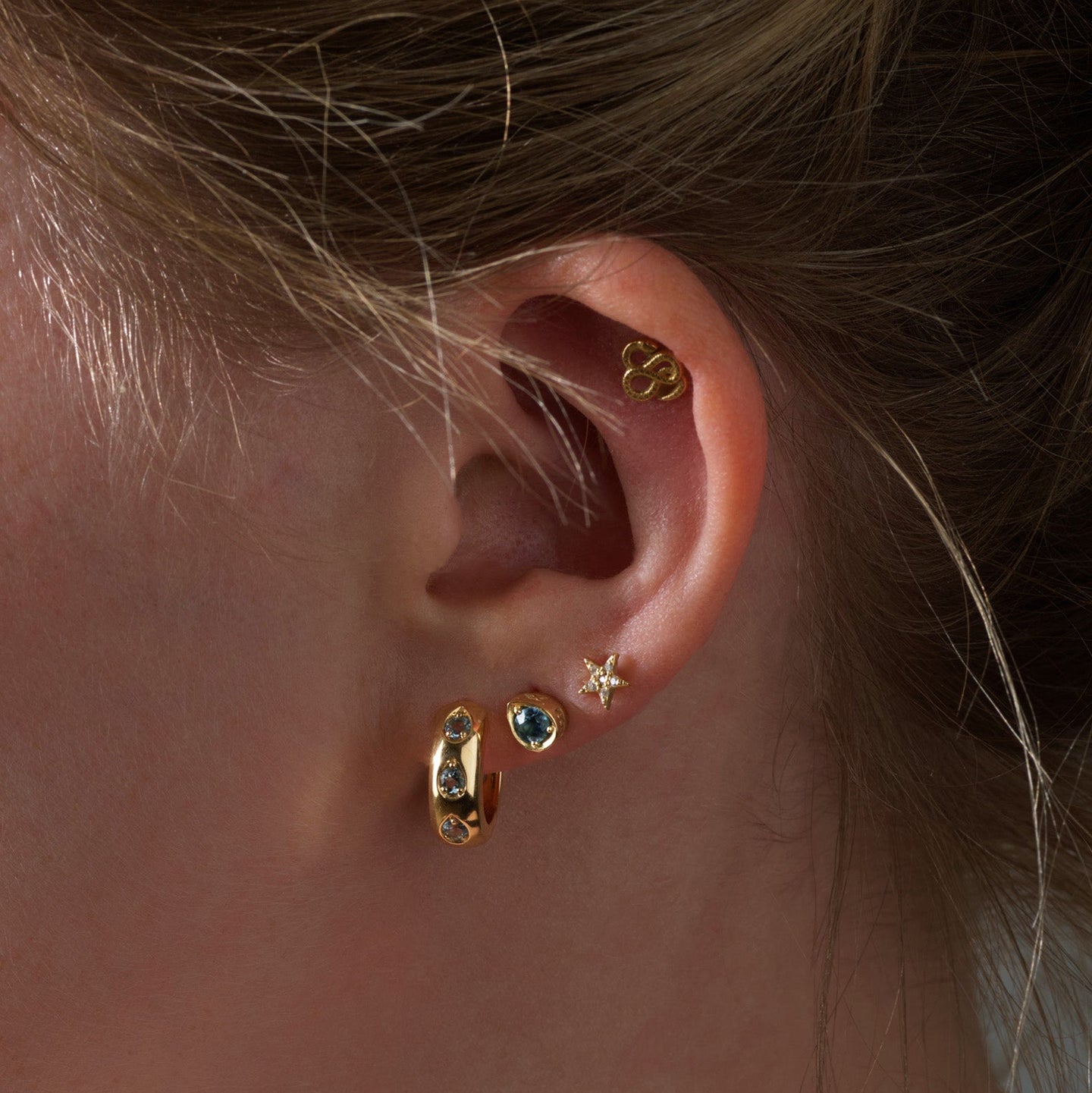 Fine Gold Earrings - Hoops, Fobs & Story Earrings – FoundRae