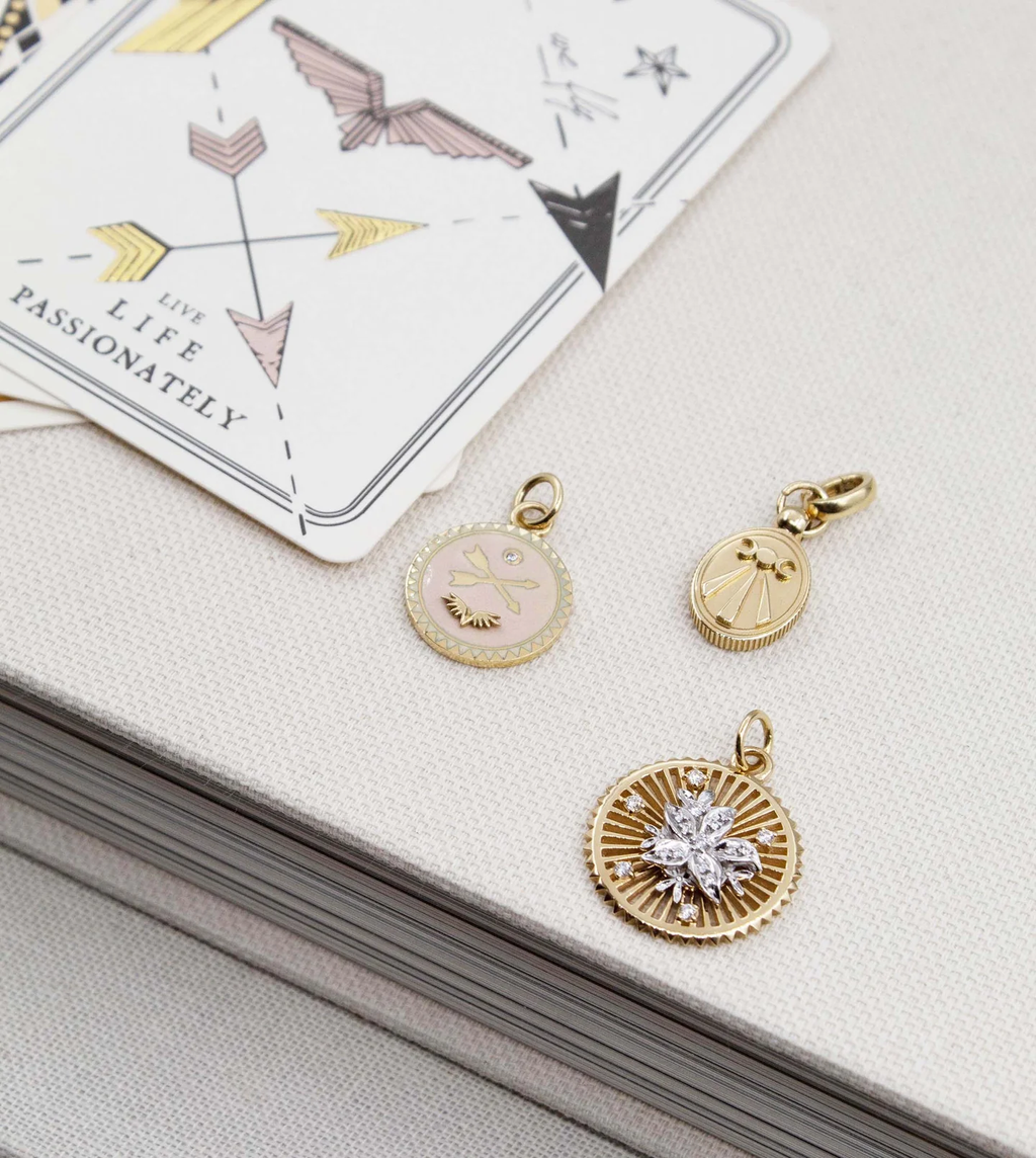 Resilience Medallions - Symbolic Gold Flower Pendants – FoundRae