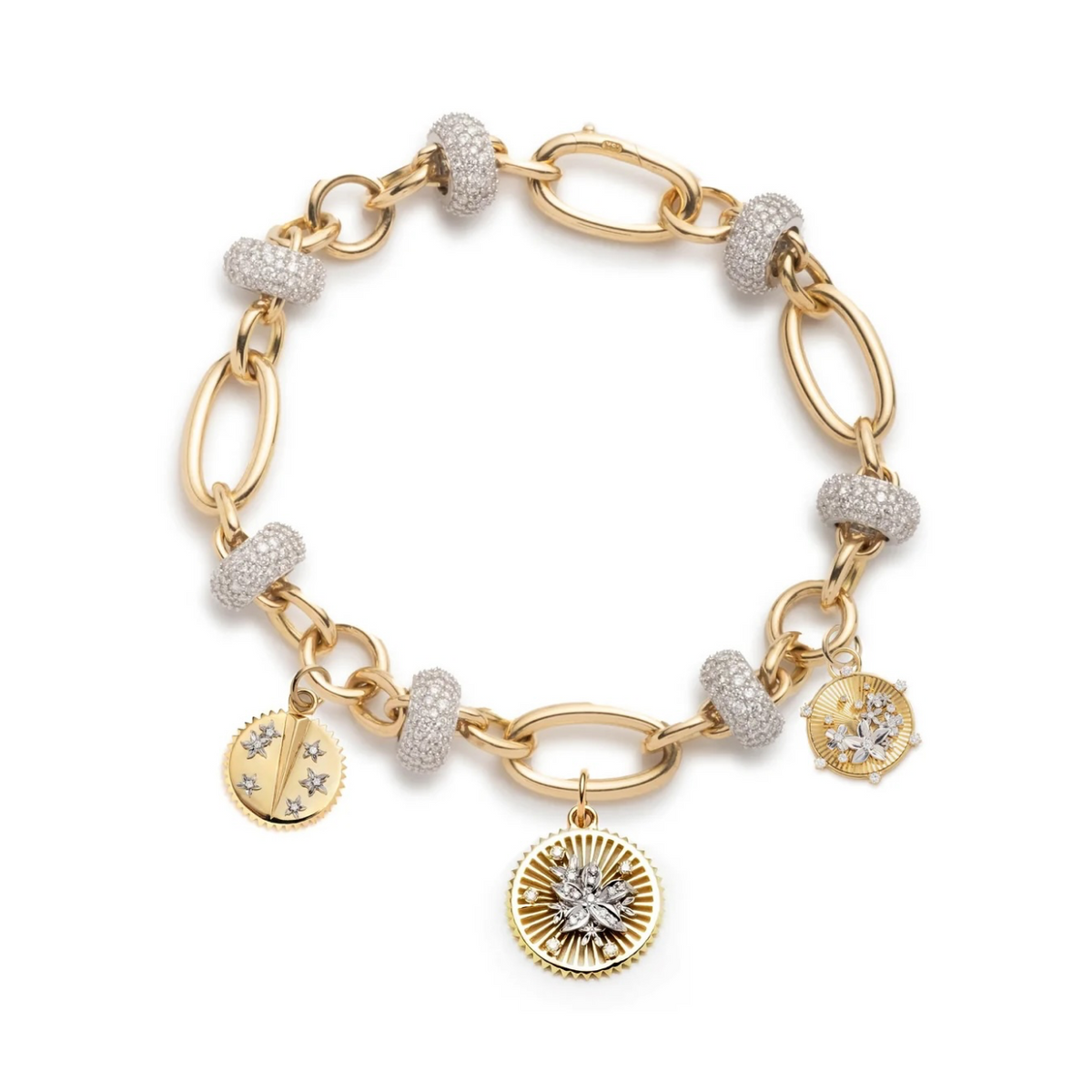18K Mixed Gold Resilience Orbit Bracelet Story : in Mixed Gold with ...
