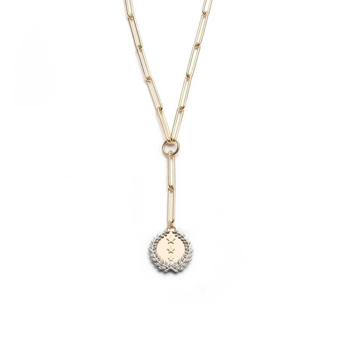 Dream Clip Heavy Extension Chain Necklace & Medallion with Diamond in ...