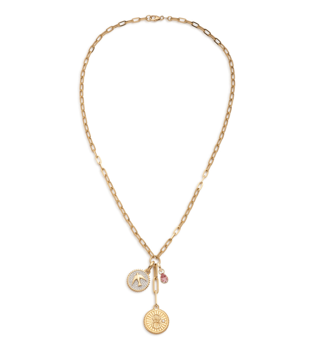 Karma and Sparrow Refined Clip Extension Story : in Yellow Gold with P ...