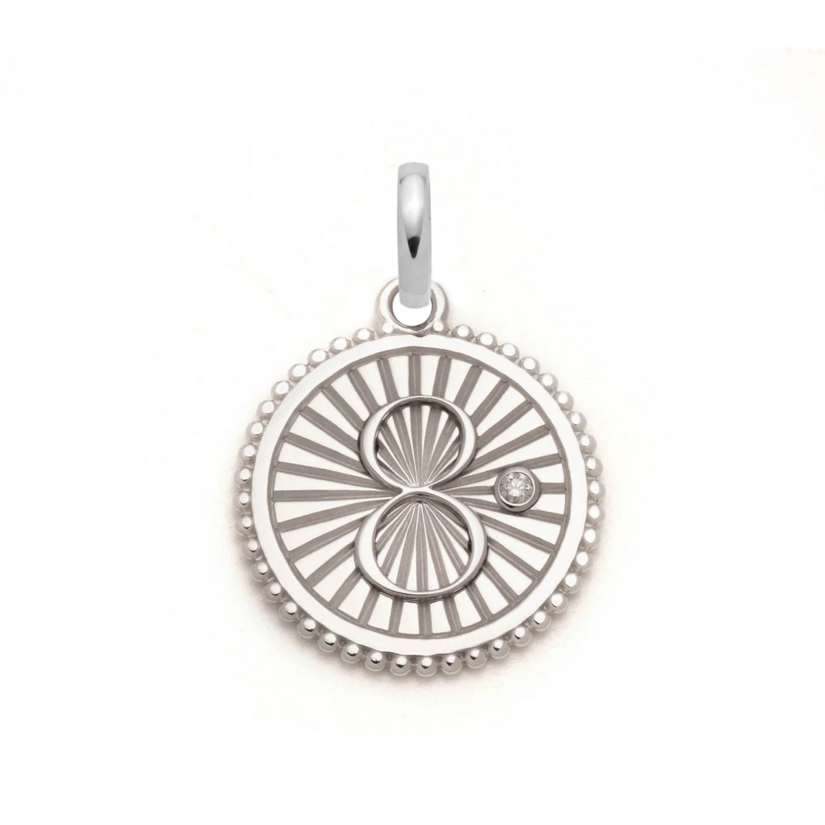 Karma Medium Medallion | 18K Gold Diamonds | FoundRae | FoundRae