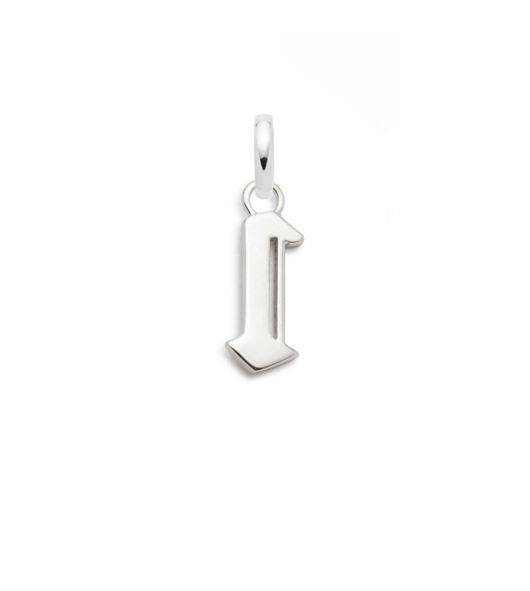 18K White Gold Initials & Numbers : Diamond Number with Annex Link ...