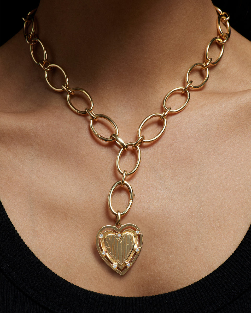 18K Yellow Gold Oval Link Chain Necklace | FoundRae