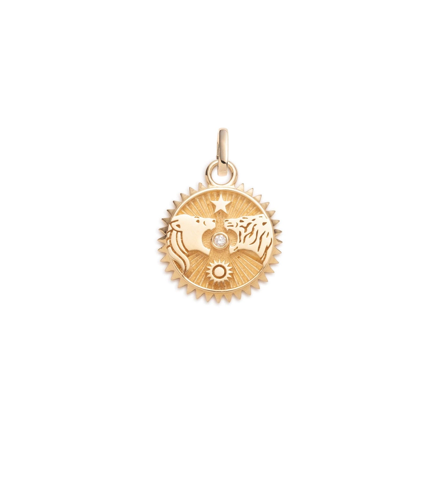 Strength Medallions - Symbolic Gold Strenght Pendants – FoundRae